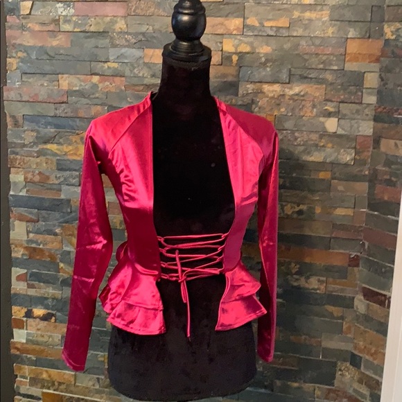 Tops Pink Satin Blouse Poshmark